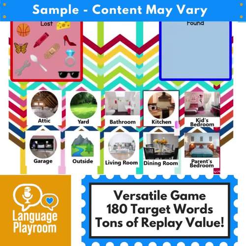 S & SH Z Hide and Seek - Articulation Boom Cards Game for Speech Therapy