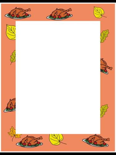 Thanksgiving Fall Page Border Frame Set [Graphics & Cliparts for Teachers]