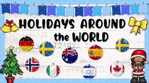 Winter Decor Bundle - Editable - Holidays around the World, Chinese New ...