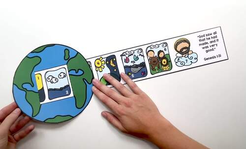 7 Days of Creation Bible Craft, Sunday School Craft by Heartprints for ...