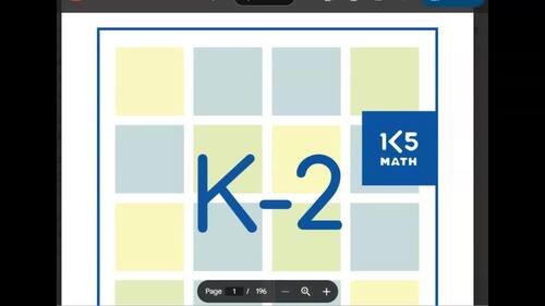 Math Tool Kit for Kindergarten - 2nd Grade by K-5 Math Teaching Resources
