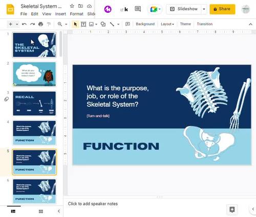 Skeletal System Bundle - Slides with Pear Deck, Interactives, CLOZE ...