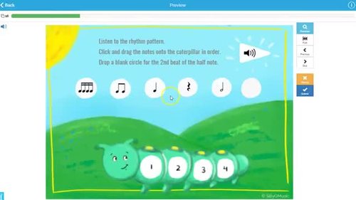 Caterpillar Rhythms: Beamed 16th Notes - Music BOOM Cards - Distance ...