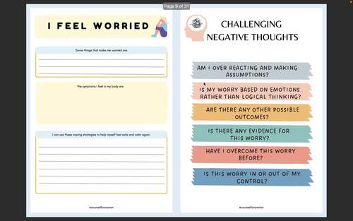 Mental Health Toolbox. Feelings check in. Counseling Activities. CBT ...