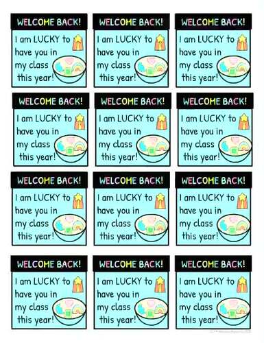 Open House Student Gift Treat Tags for Back to School or Meet the ...