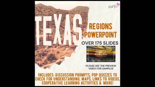 Regions of Texas PowerPoint Lesson For Texas History Classes by HistoTeam