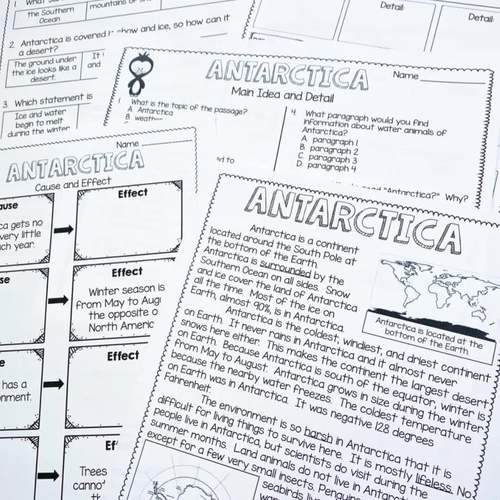 Antarctica and the Arctic Reading & Writing Polar Regions | TpT