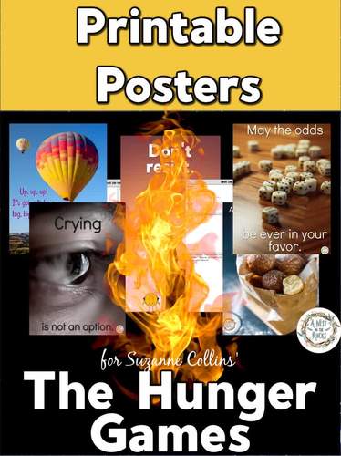 Printable Posters & Analysis Activities for Suzanne Collins' The Hunger ...