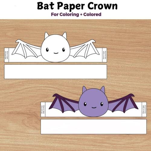 Crown Template | Halloween Bat Craft | Halloween Activities | Halloween ...