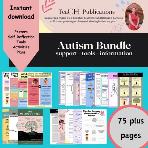 Autism Bundle - Therapy Support Activities - Autism Awareness - Autism Help