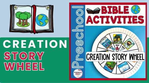 Bible Activities For Preschoolers - CREATION STORY LEARNING WHEEL