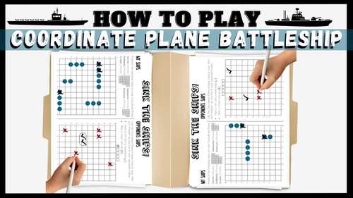 Plotting Points on the Coordinate Plane Graphing Battleship Game ...