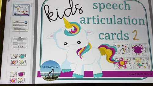 Speech Articulation Cards for Kids - Set 2 - NO PRINT or PRINT | TpT