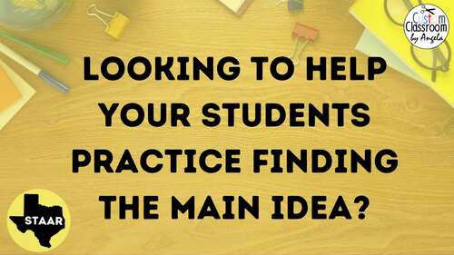 STAAR Main Idea Daily Reading Comprehension | 1 Week Warm Up ...