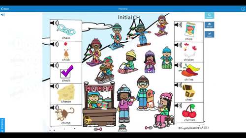 Winter Seek `N Speak Articulation Boom Cards™ Digital Learning | TPT