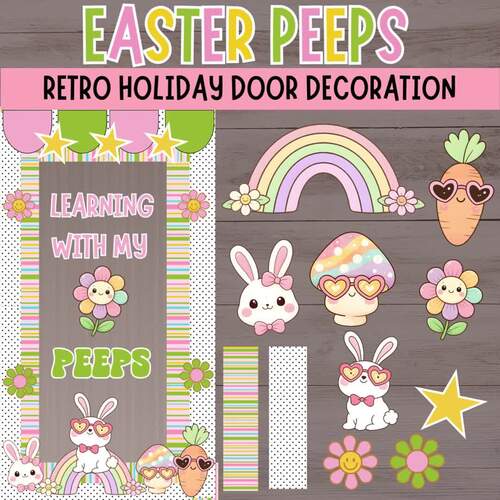 Easter Bookmarks - Printable Egg Peeps Bunny Holiday Spring Library Reading