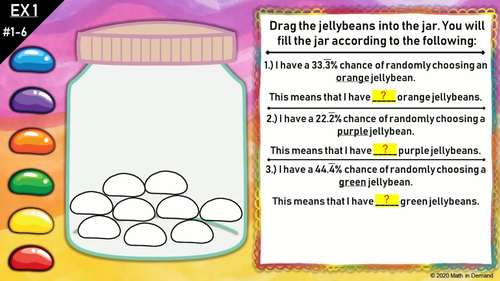 Probability & Likelihood Jellybean Activity in Google Slides Distance ...