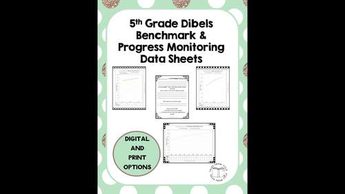 DIBELS Student Data Tracking Sheets for Oral Reading Fluency: Fifth Grade