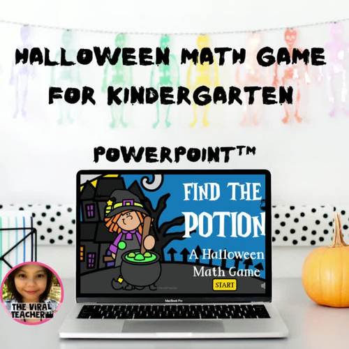 Kindergarten Halloween Math Counting Number Recognition Game for ...