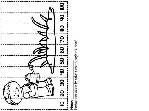 Counting by 10s to 100 Puzzles- Spring Theme by Erika Deane | TpT