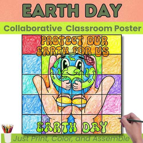 Earth Day Collaborative Poster | Protect Our Earth Craft Activity