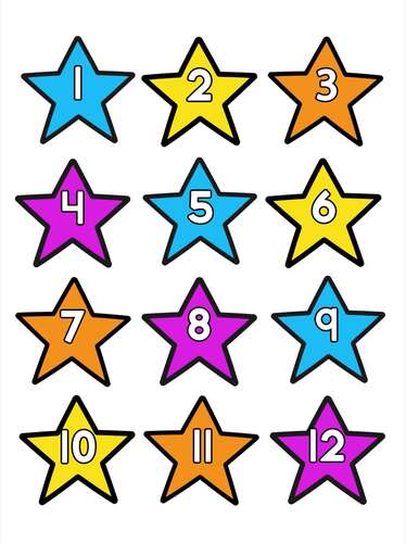 Outer Space Shooting Star Number Lace Activity (0-20) for PreK and Kinder