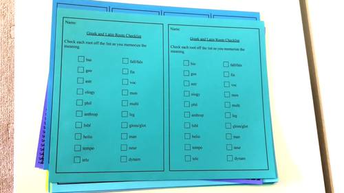 Greek and Latin Roots - All Year Bundle by The Productive Teacher