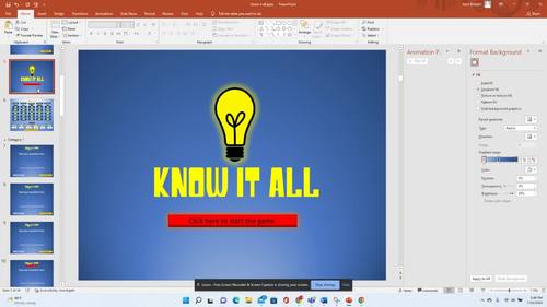 Trivia Game - Any subject or language - Template by Verb Ninja | TPT