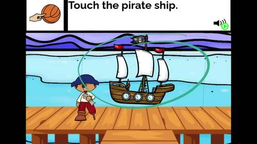 Find the Pirate Ship Speech Therapy Activity | Yes/No & WH Questions