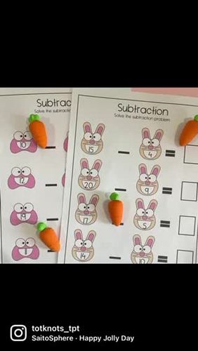 1st Grade Math Centers - Easter Theme by Neha Chopra | TPT