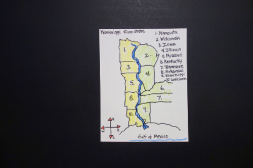 Let's Draw a Map of the Mississippi River States! by Patty Fernandez Artist