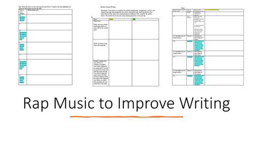 Rap Music to Improve Writing by US History In Depth | TPT