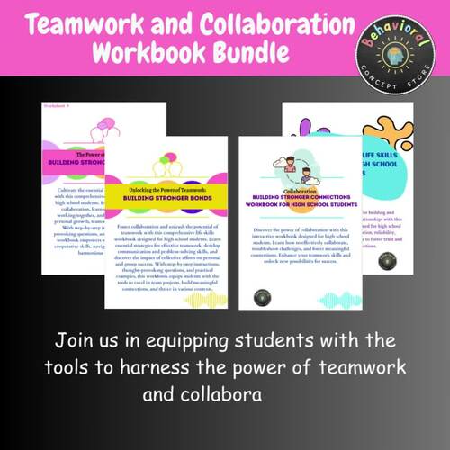 Teamwork and Collaboration Bundle by Behavioral Concepts Store | TPT