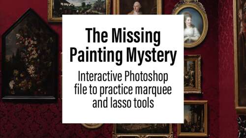 Interactive Adobe Photoshop art: Learn the Lasso and marquee tool