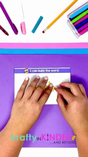 Playdough EDITABLE Word Work for Spelling Centers and Sight Word Practice