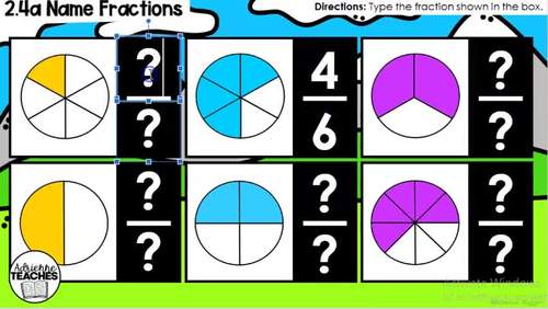 SOL 2.4 Fractions Assessments - Google Slides - Distance Learning