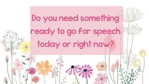 Spring Articulation NO PREP activities & printables for later ...