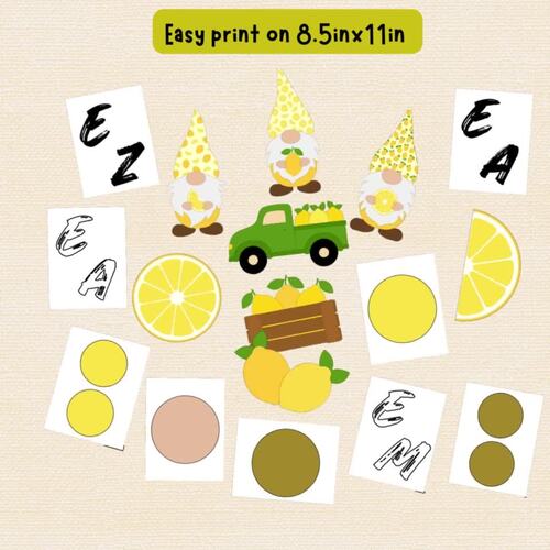 Easy Peasy Lemon Squeezy Bulletin Board kit, Back To School, Editable