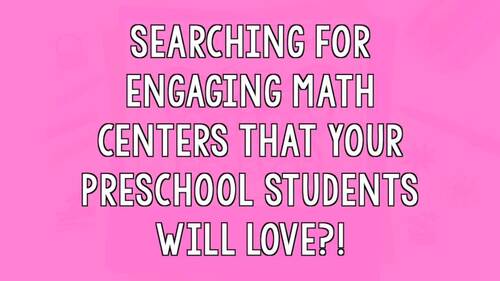 Pre-K Spring Math Center Games |April Preschool Centers by The Teaching ...