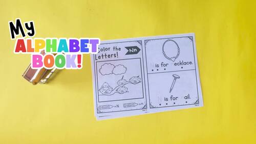 My Letter N Book | Letter of the Week Worksheets by Kids Burrow | TPT