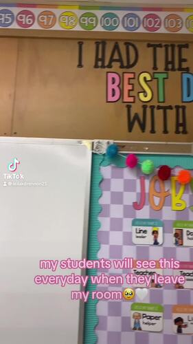 "I had the best day with you today" Bulletin Board Quote | TPT
