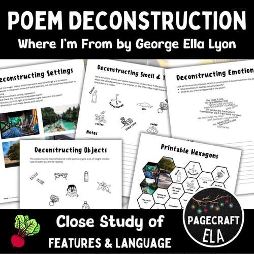 Poem Deconstruction of Where I'm From by George Ella Lyon | Pre-Reading ...