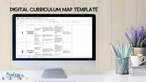 Curriculum Map Template | Editable by Fearless in Kindergarten | TpT