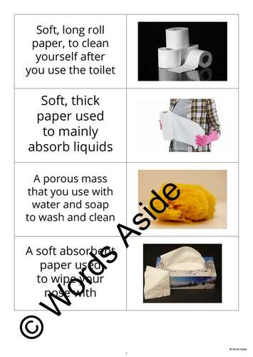 Definition Games Vocabulary Puzzles Flash Cards HYGIENE by Words Aside