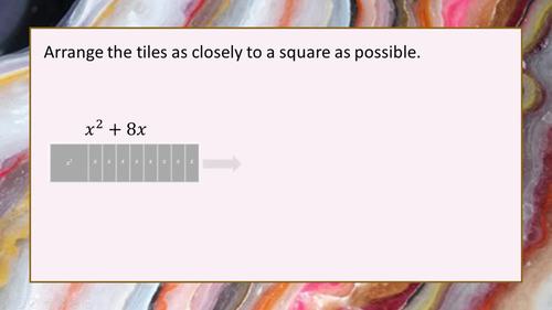Solving Quadratic Equations by Completing the Square PowerPoint and ...