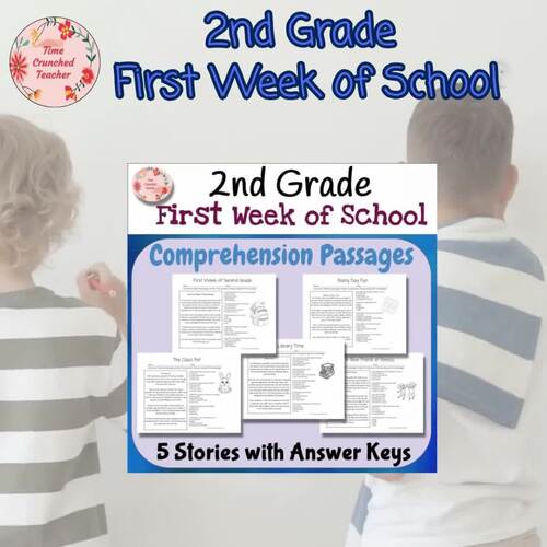 2nd Grade First Week of School Reading Comprehension Passages and ...