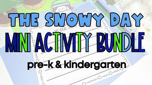 Snowy Day Book Activities, Winter Literacy and Math Center Activities ...