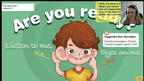 Pre-level U1 L5 video -G IS FOR GIRL by SuperB English for Kids | TPT