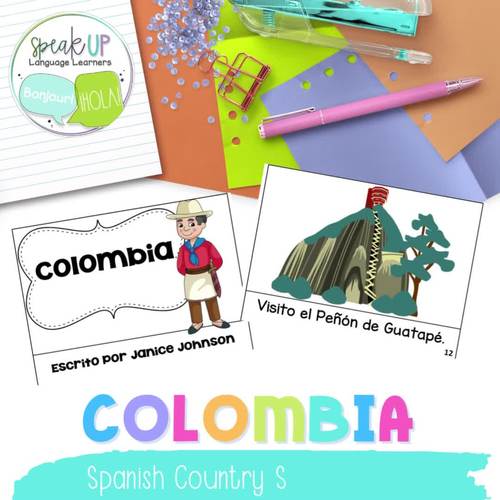 Colombia Spanish Country Study Reader & Activities Print & Digital with ...