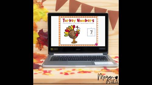 Thanksgiving Digital Counting Google Slides Kindergarten Distance Learning